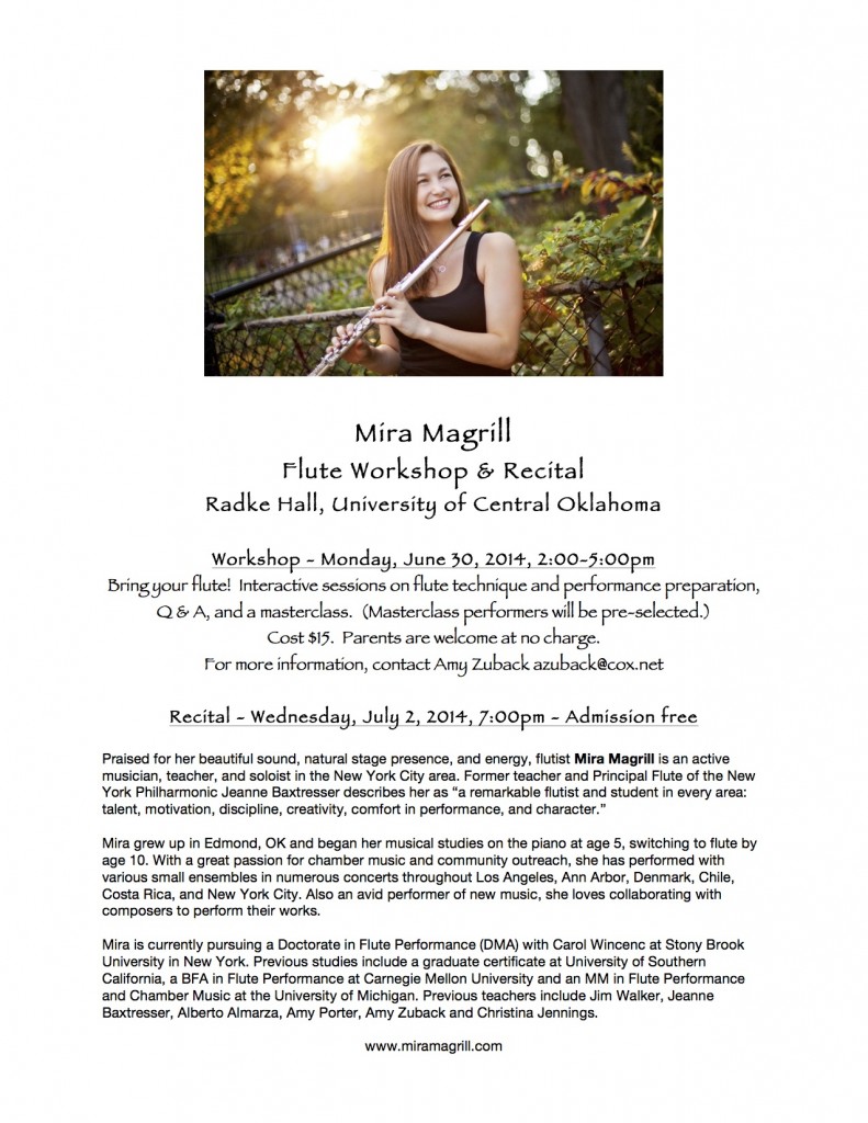 Summer Workshops in Oklahoma! - Mira Magrill